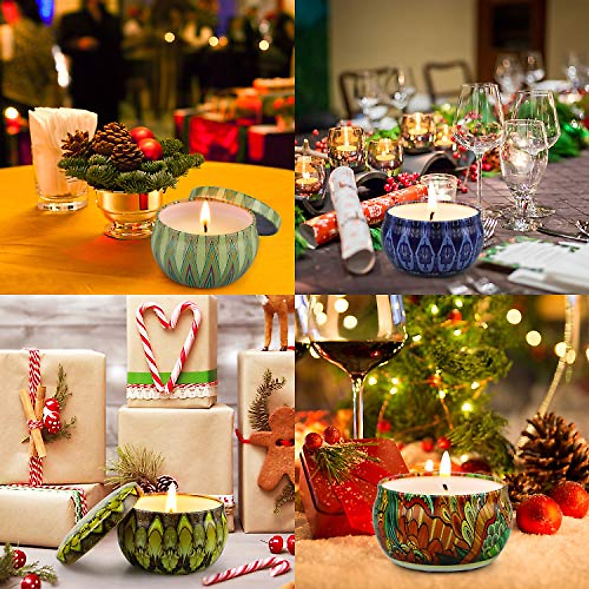 12 Pack Scented Candles Gifts for Women,Candles for Home Scented Long Lasting Natural Soy Wax Candles,Holiday Candles Women Gifts for Valentine's Day,Birthday,Christmas,Thanksgiving,Mother's Day