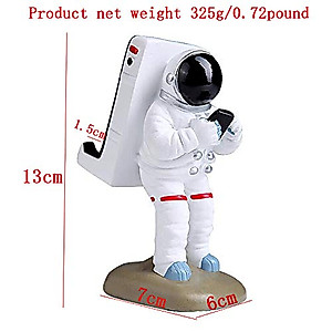 GOODKSSOP Cute Funny Cell Phone Stand, Upgraded Unique Astronaut Style, Durable Resin Material, Universal for iPhone and All Mobile Phones Tablet PC Desktop Holder Desk Mount