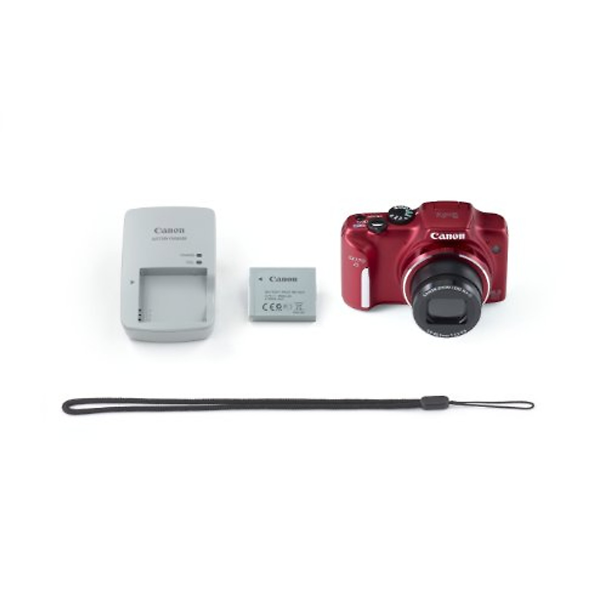 Canon PowerShot SX170 IS 16.0 MP Digital Camera, Red (discontinued by manufacturer)