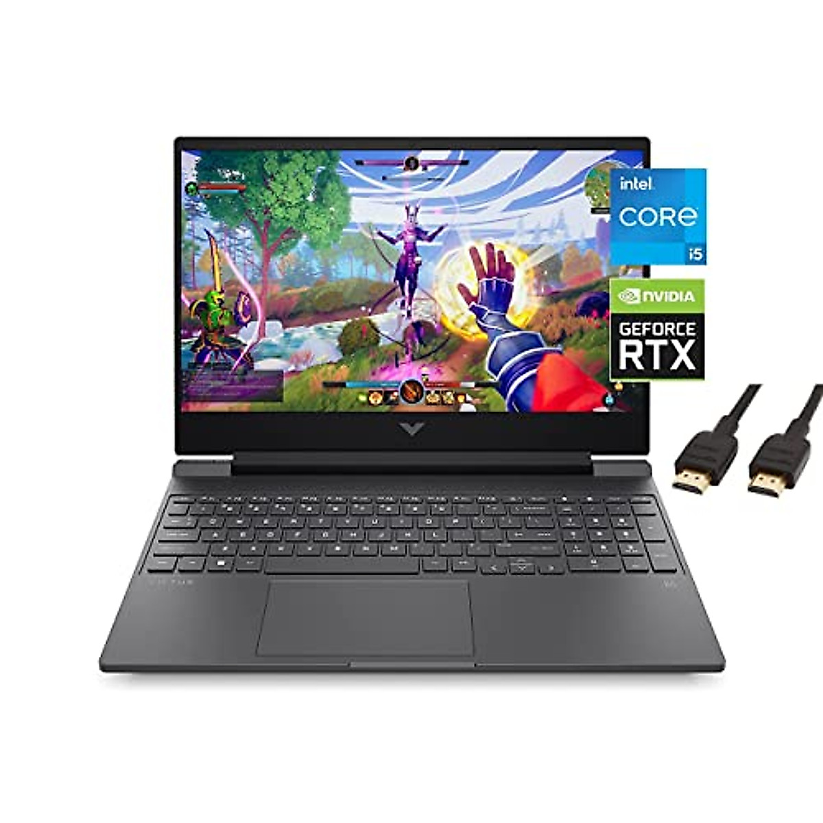 HP Victus 15.6" FHD IPS Premium Gaming Laptop | 12thGen Intel Core i5-12500H | NVIDIA GeForce RTX 3050 | Backlit Keyboard | Windows 11 (Silver, 32GB RAM | 512GB SSD)