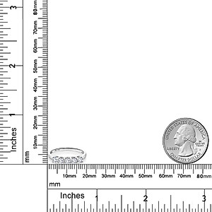 Gem Stone King 10K White Gold 3MM Round Gemstone Birthstone 5 Stone Wedding Engagement Anniversary Promise Ring For Women