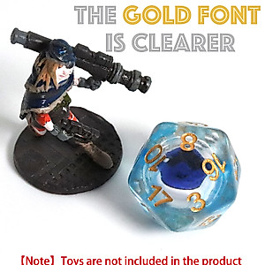 DND Eyeball Dice with Metal Box, Byhoo D20 Dice of Dungeons and Dragons, DND Eye Dice with Case Set - Board Game 5e DND Accessories Handmade Dice for Tabletop RPG Game Starter Beginner