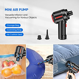 MIRAKLASS Electric Duster, Mini Vaccum, Wireless Handheld Car Vacuum Cleaner, Air Duster Vacuum, Computer Vacuum, Pc Vacuum, Wireless Car Vacuum, Auto Vacuum Cleaner for Car