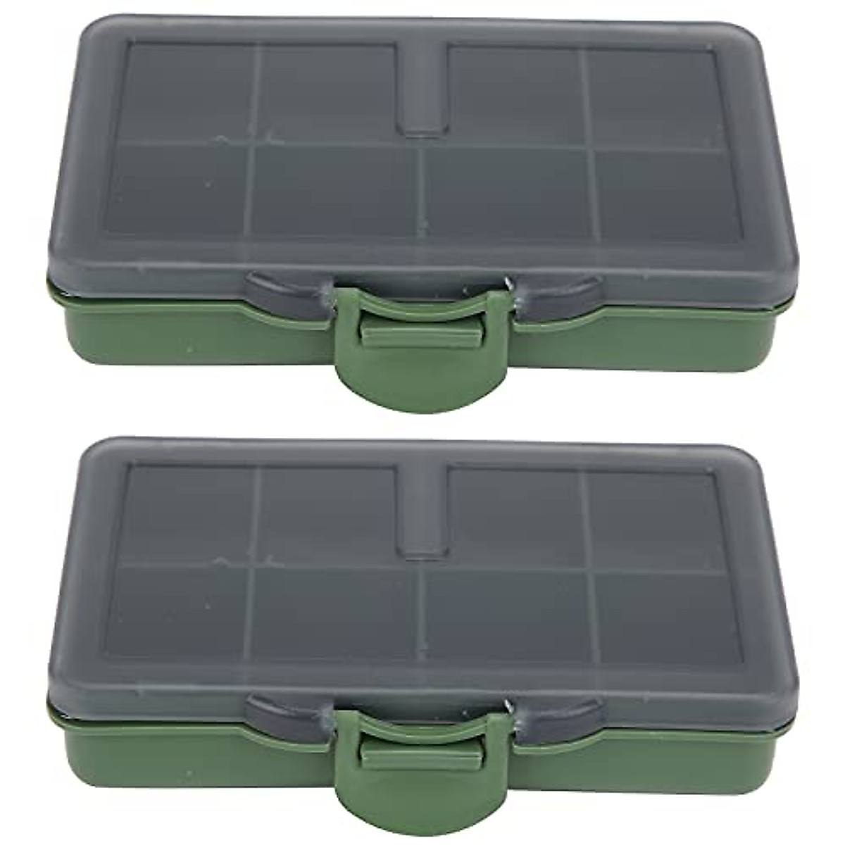 01 Fishing Lure Boxes, PP Plastic Fishing Accessory Box Bait Storage Case Fishing Tackle Accessory Box Mini for Fishing(8 Cells)