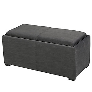 Christopher Knight Home Drake Fabric Ottoman, Gray