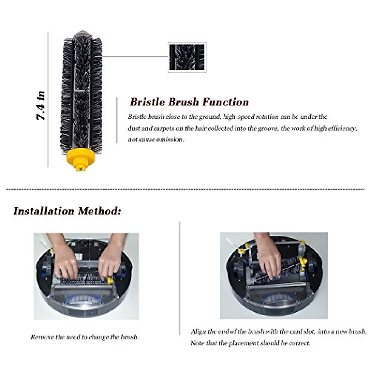 I clean iRobot Roomba 675 Replacement Parts, Robot Vacuum Parts Fit for Roomba 690 675 650 605 680 660 595 585 564 552 Robotic Vacuum