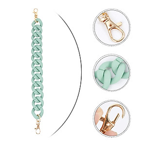 SOIMISS Chain Strap Plastic Purse Chain Bag Chain Strap Short Handbag Strap for Women Handbag Bagre Placement Accessory (Grey)