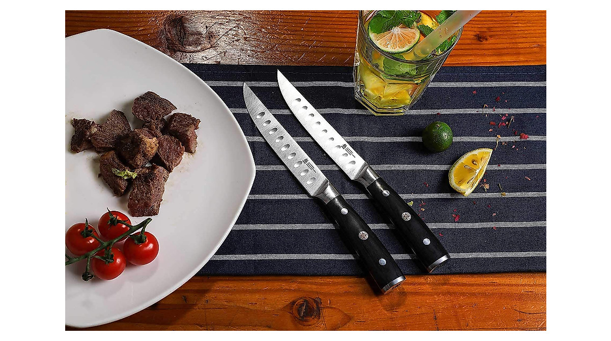 Kyoku Samurai Steak Knives Set – High Carbon Steel & Lifetime Warranty