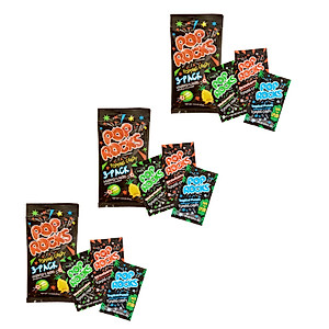 Pop Rocks Popping Candy 3-Pack - Watermelon, Strawberry, Tropical Punch