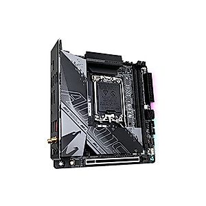 GIGABYTE B760I AORUS PRO (LGA 1700/ Intel/ B760/ Mini-ITX/ DDR5/ Dual M.2/ PCIe 4.0/ USB 3.2 Gen2X2 Type-C/WiFi 6E/ Intel 2.5GbE LAN/Q-Flash Plus/Motherboard)