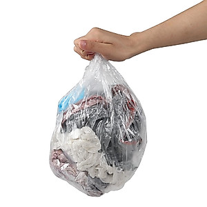 Buyitt 4 Gallon Clear Trash Bags, Strong Garbage Bags, 110 Counts Waste Basket Liner