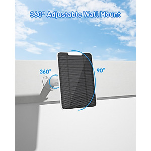 Premium Solar Panel for Google Nest Camera, 5W Camera Solar Panel Power for Google Nest Cam Outdoor & Indoor (Battery Version), Special Made for Google Nest Cam, IP65 Waterproof, w/ 13ft Cable, 4 Pack