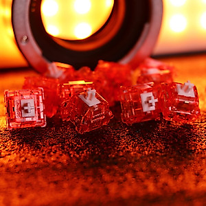EPOMAKER Ajazz Diced Fruit Peach Switch, Linear, 45+1 Pieces for Mechanical Keyboard Replacement(Ajazz Peach Switch)