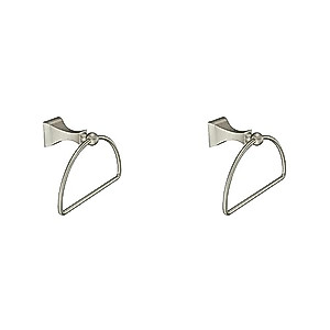 Moen Retreat Collection Brushed Nickel Bathroom Hand Towel Ring with Wall Mount Hardware, DN8386BN (Pack of 2)
