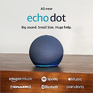 All-New Echo Dot (5th Gen, 2022 release) | Smart speaker with Alexa | Deep Sea Blue