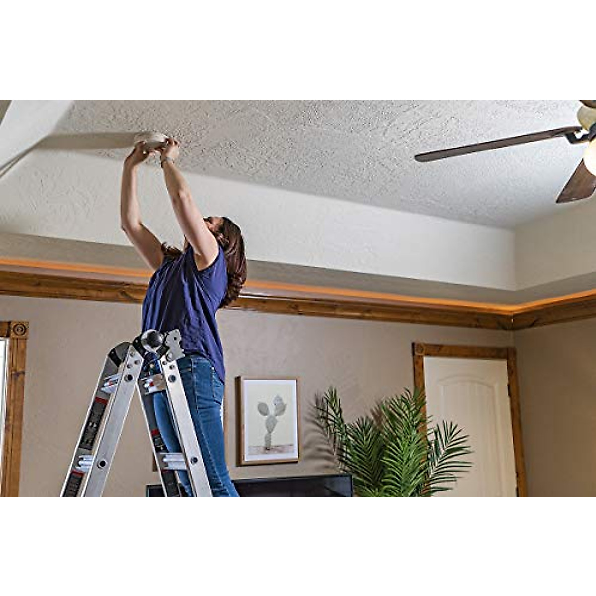 Little Giant Ladders, Epic, M17, 17 foot, Multi-Position Ladder, Aluminum, Type 1A, 300 lbs weight rating, (16817-818)