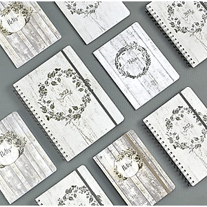 Southworth Medium Case Bound Journal, 5.5" x 8.25", Rustic Bronze Wreath Design, Premium 28 lb/105 gsm Paper, 160 Lined Sheets (91433)