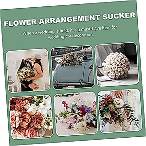 Abaodam 6 Pcs Flower Sucker Large Flower Cage Holders Suction Cup Wreath Holder Floral Grande Cage Floral Foam Sausage Flowers Cage Floral Mud Tray Artificial Flowers Plastic Arched