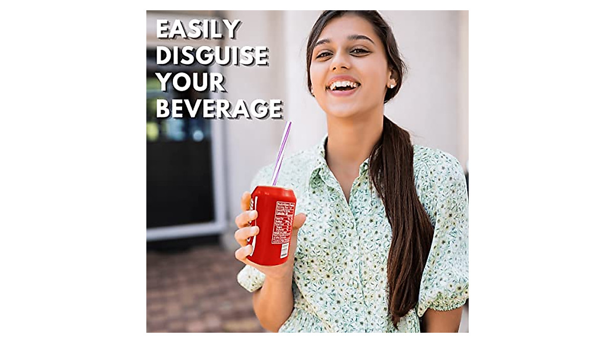 Discreet Drink: 4 Pack Silicone Can Covers Look Like Soda