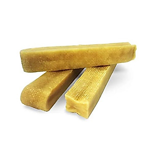 EcoKind Pet Treats Gold Himalayan Yak Cheese Dog Chew, Yak Dog Treats for Active Chewers, 100% Natural & Healthy Chew Sticks for Small & Large Dogs, Assorted Set of Big & Small Yak Chews (4 Sticks)