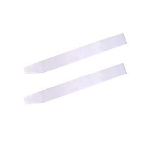 Blank Satin Sash Party Accessory for Wedding, Party Decorations and DIY, White (2)