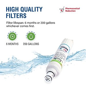 Swift Green Filters SGF-W10 Rx Compatible Refrigerator Water Filter for 4396701, EDR6D1, FILTER 6, 46-9915, CLCH125, EFF-6001A, Made in USA (3 Pack)