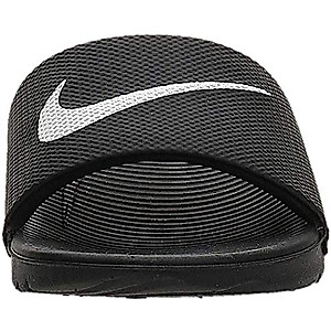 NIKE Kids' Kawa Slide (GS/PS) Athletic Sandal (5 Big Kid, Black/White/Black, numeric_5)