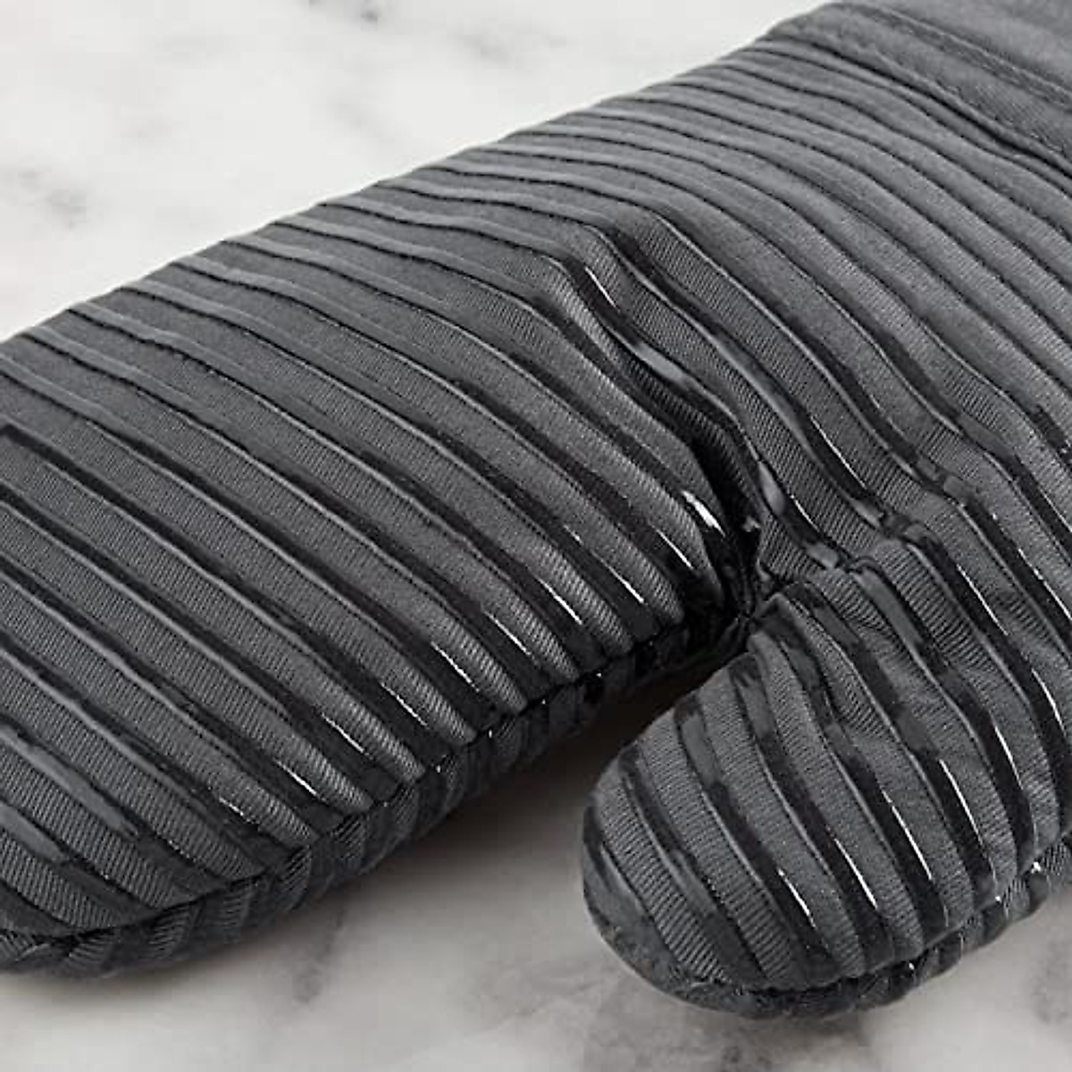 KitchenAid Onion Quilt KT OM PH Kitchen Towel, Oven Mitt & Potholder Set, Charcoal Grey