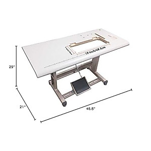 YEQIN "T" Legs Sewing Machine Table Stand/Sewing Desk for Juki DDL8700 5550 DU1118 Type Single Needle Lockstitch Sewing Machines