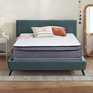10-Inch Meduim Firm Foam Encased Hybrid Eurotop Pillowtop Innerspring Fully Assembled Mattress And 4-Inch Fully Assembled Wood Boxspring /Foundation Set