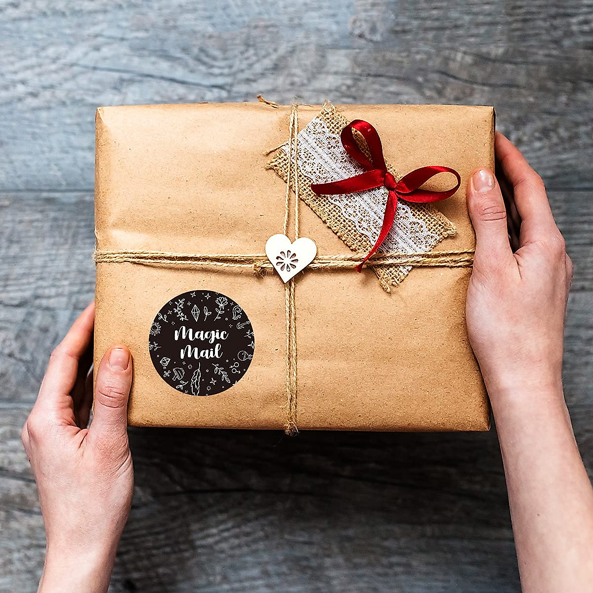 Littlefa 1.5” Magic Mail Stickers,Mail Stickers,Thank You Stickers,Bakeries Stickers,Handmade Stickers,Small Business Stickers, Envelopes Stickers, Gift Bags Packaging 500 PCS