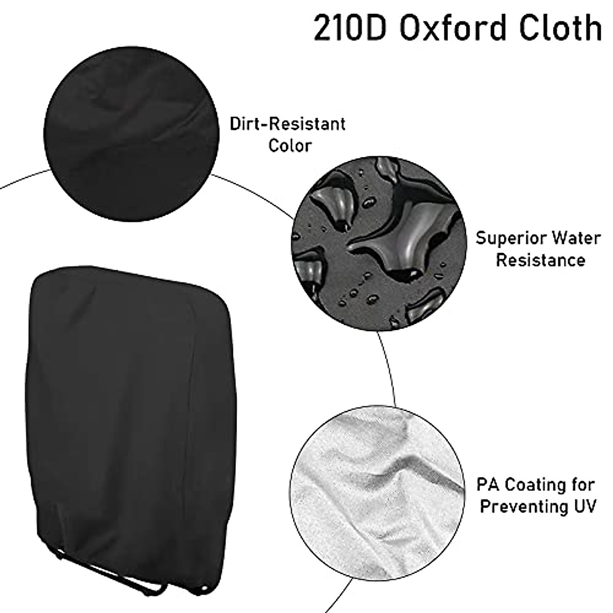 SHINLEYPACK Zero Gravity Chair Cover Outdoor Folding Chair Cover 2 PCS Waterproof Patio Lawn Chair Covers, Dustproof Lawn Patio Furniture Covers All Weather Resistant (28''L x 13''W x 43''H)