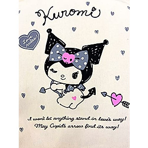 EITAI Sanrio Kuromi Cute Tote Bag, Shopping Bag, Kitchen Reusable Grocery Bag, 15 in(H) x 11.8 in(L) x 5.5 in(W)