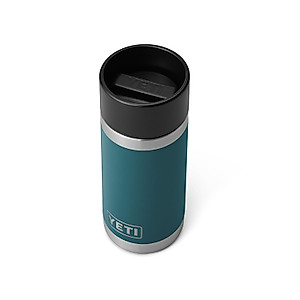 YETI Rambler 12 oz Bottle, Stainless Steel, Vacuum Insulated, with Hot Shot Cap, Charcoal