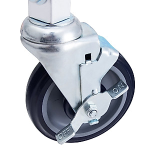 Giantex 20-Tier Kitchen Bun Pan Sheet Rack Aluminum Bakery Rack Home Commercial Kitchen Bakery Cooling Rack w/Wheels 2 Lockable & Open Shelf