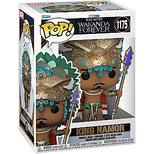 POP Marvel: Black Panther: Wakanda Forever - King Namor Funko Vinyl Figure (Bundled with Compatible Box Protector Case), Multicolored, 3.75 inches