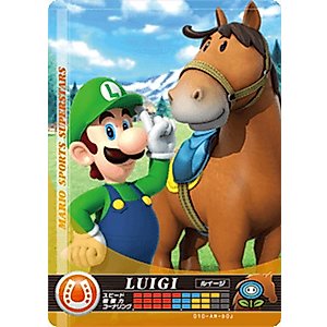 Nintendo Mario Sports Superstars Amiibo Card Horse Racing Luigi for Nintendo Switch, Wii U, and 3DS