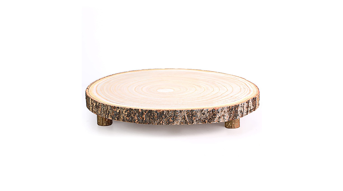 Caydo Wood Slices with Legs for Wedding & Party Decor