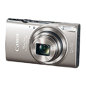 Canon PowerShot ELPH 360 Digital Camera w/ 12x Optical Zoom and Image Stabilization - Wi-Fi & NFC Enabled (Silver) (Renewed)