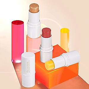 Yeweian Contour Stick, Face Concealer Stick, Bronzer Facial Repair 3D Wonder Stick Face Body Shading Stick Cream（04 Contour）