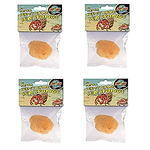 Zoo Med All Natural Hermit Crab Sea Sponge (4 Pack)