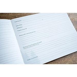 Paper 'n Such Cabin Guest Book for Vacation Homes and Airbnbs -Kraft Hardcover - Air BnB Essentials for Hosts- Short Term Rentals –Visitor Sign in - Cabins, Rentals, Vacation Rentals, Guesthouses