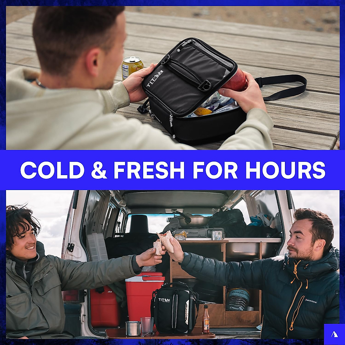 Arctic Zone Titan High Performance Insulated Expandable Lunch Pack, Black 8 in x 4 in x 10.25 in