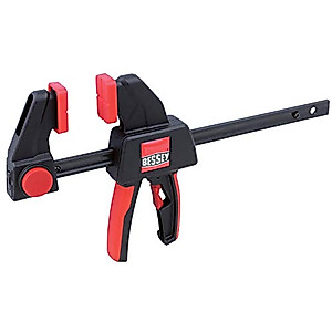 BESSEY EHK SERIES - 100 lb Clamping Force - 12 in - EHKM12 Trigger Clamp Set - 2.375 in. Throat Depth - Wood Clamps, Tools, & Equipment for Woodworking, Carpentry, Home Improvement, DIY
