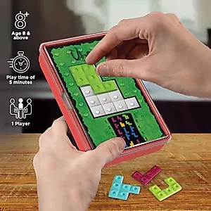 Ubongo The Brain Game to Go | Thames & Kosmos | Fast-Paced, Addictive, and Easy-to-Learn | Convenient Self Contained Carrying Case | Solo Geometric Puzzle Game | for Ages 8 and Up