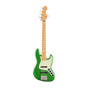 Fender Player Plus 5-String Jazz Bass, Cosmic Jade, Maple Fingerboard