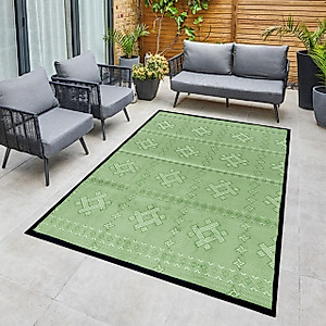 ARSUK Outdoor Plastic Rug for Patio Clearance 59"x39", Beach Picnic Blanket, Reversible Floor Mat for Garden, Camping Carpet, RV Porch, Deck, Backyard, Balcony, Lightweight Foldable