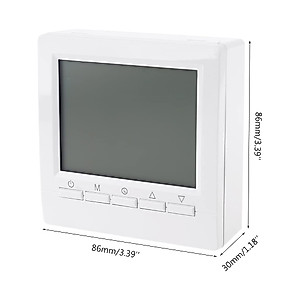 BELOWSYALER Digital Room Thermostat,Gas Boiler Air Conditioner High-Power Water Floor Heating Programmable Thermostat Intelligent Temperature Controller