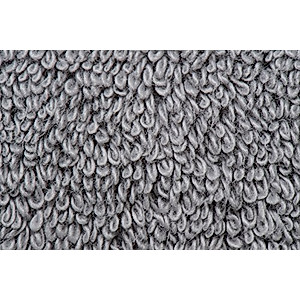 SALBAKOS Genuine Premium Organic Turkish Cotton Hotel and Spa Hand Towels, 700 GSM, 16”x30”, Gray (Hand Towels - Qty 6, Gray)