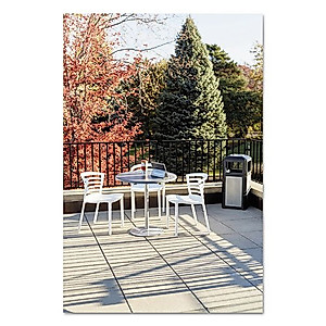 Safco Products 2490SL Entourage Table Base (Top Sold Separately), Silver